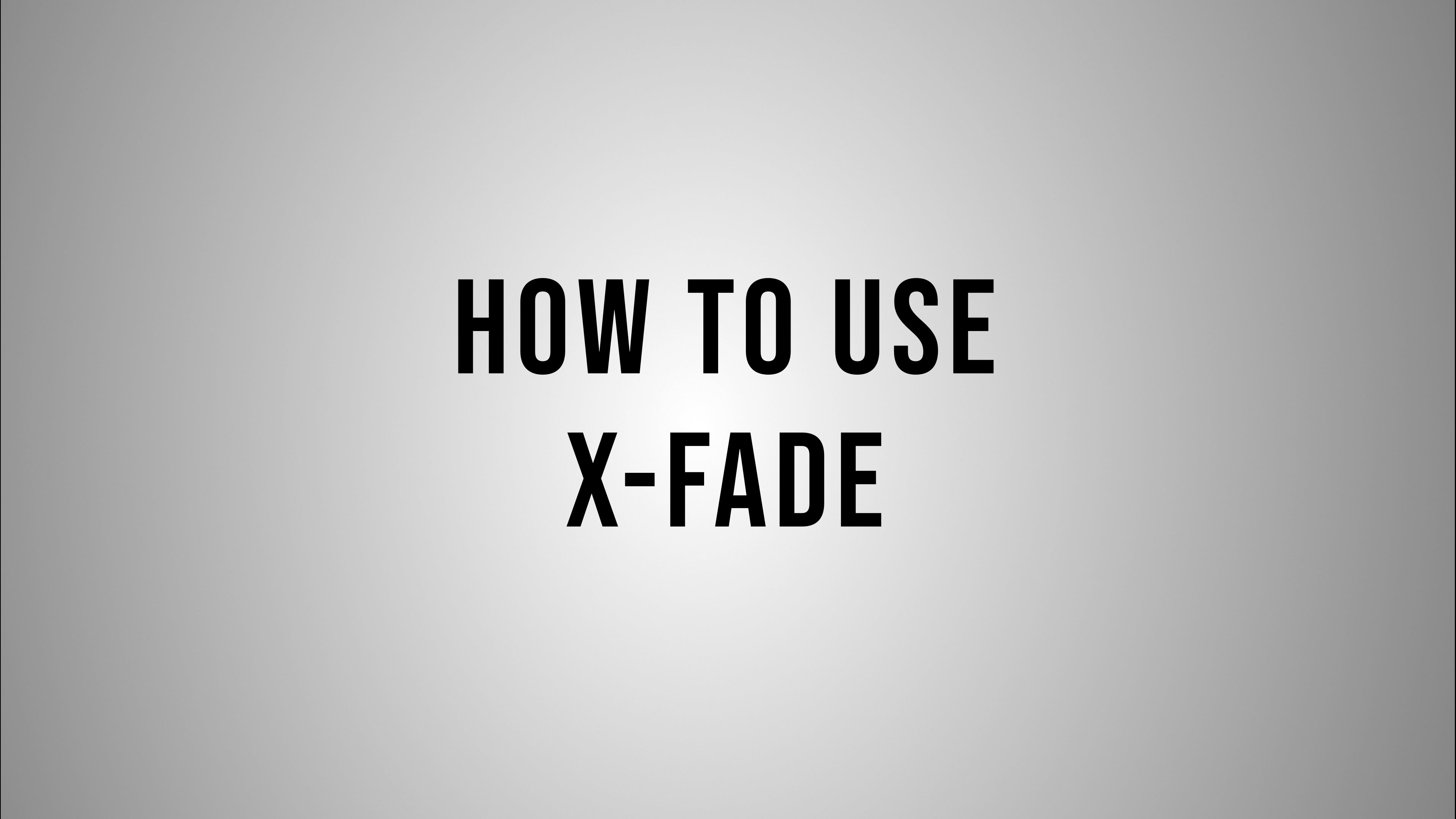 X-Fade VST / AU / Multiscript – grumpymonkeyplugins
