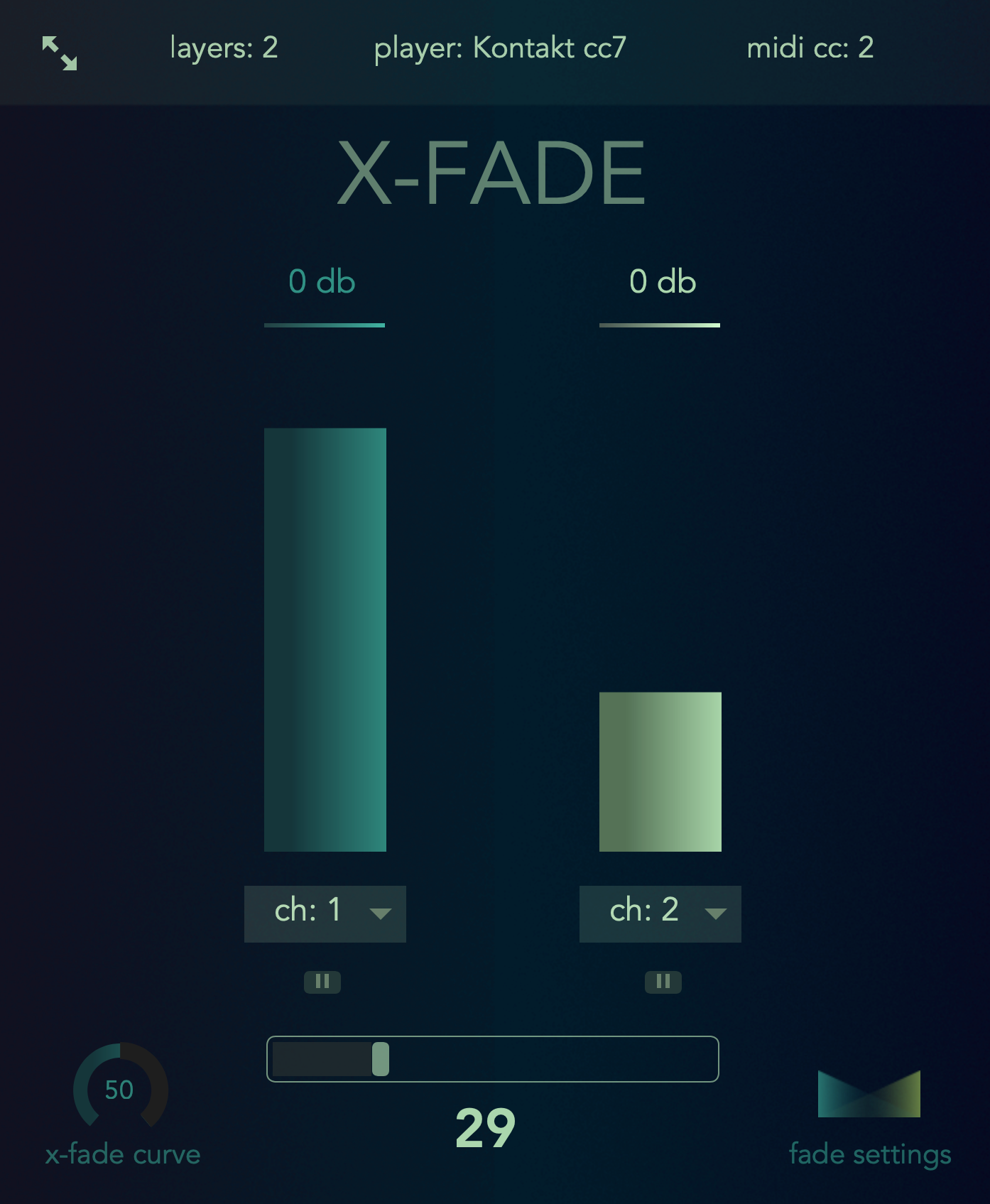 X-Fade VST / AU / Multiscript – grumpymonkeyplugins