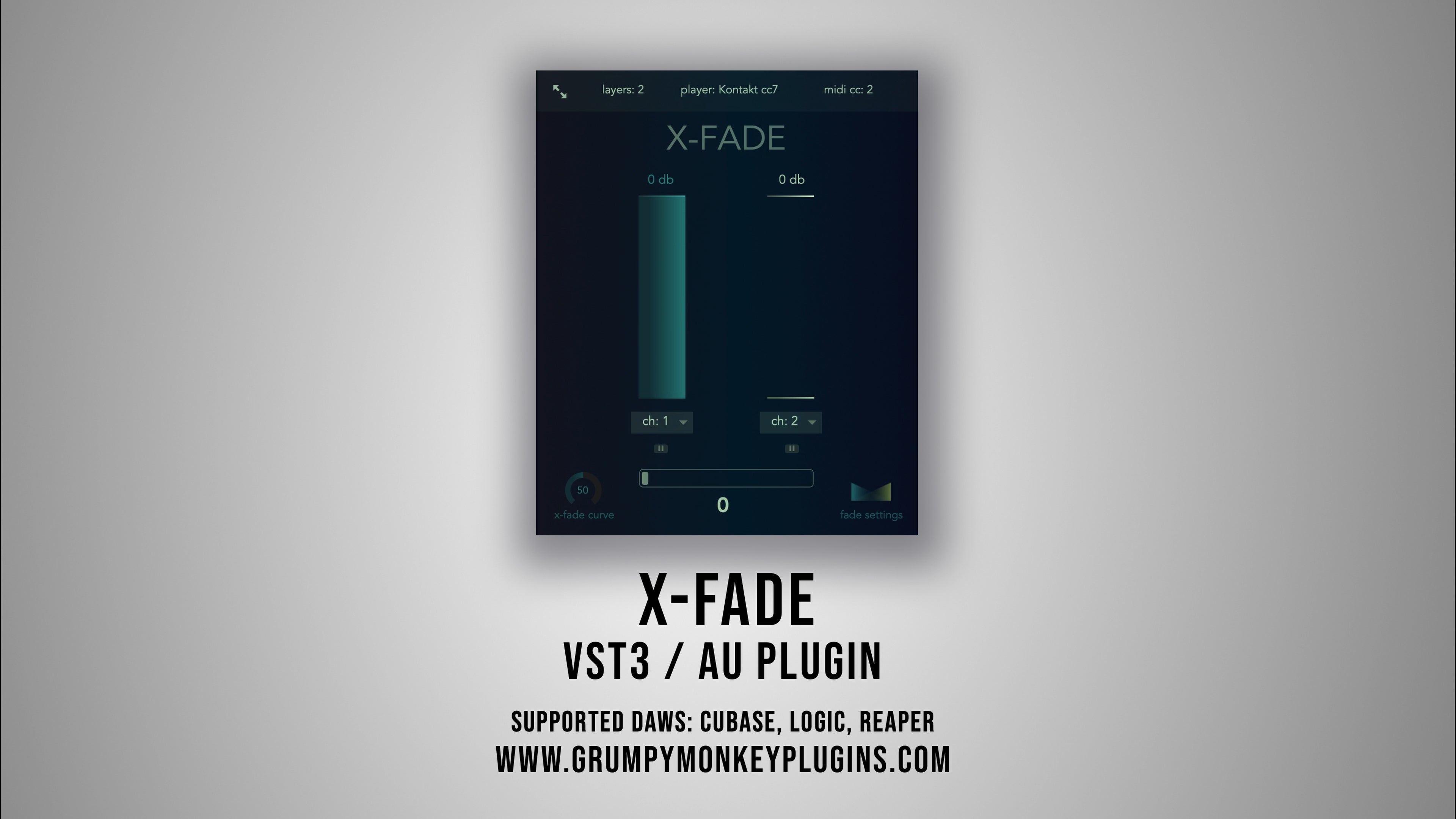 X-Fade VST / AU / Multiscript – grumpymonkeyplugins
